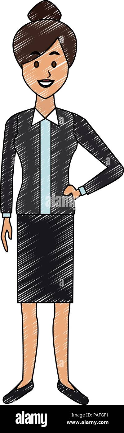 Executive businesswoman cartoon vector illustration graphic design ...