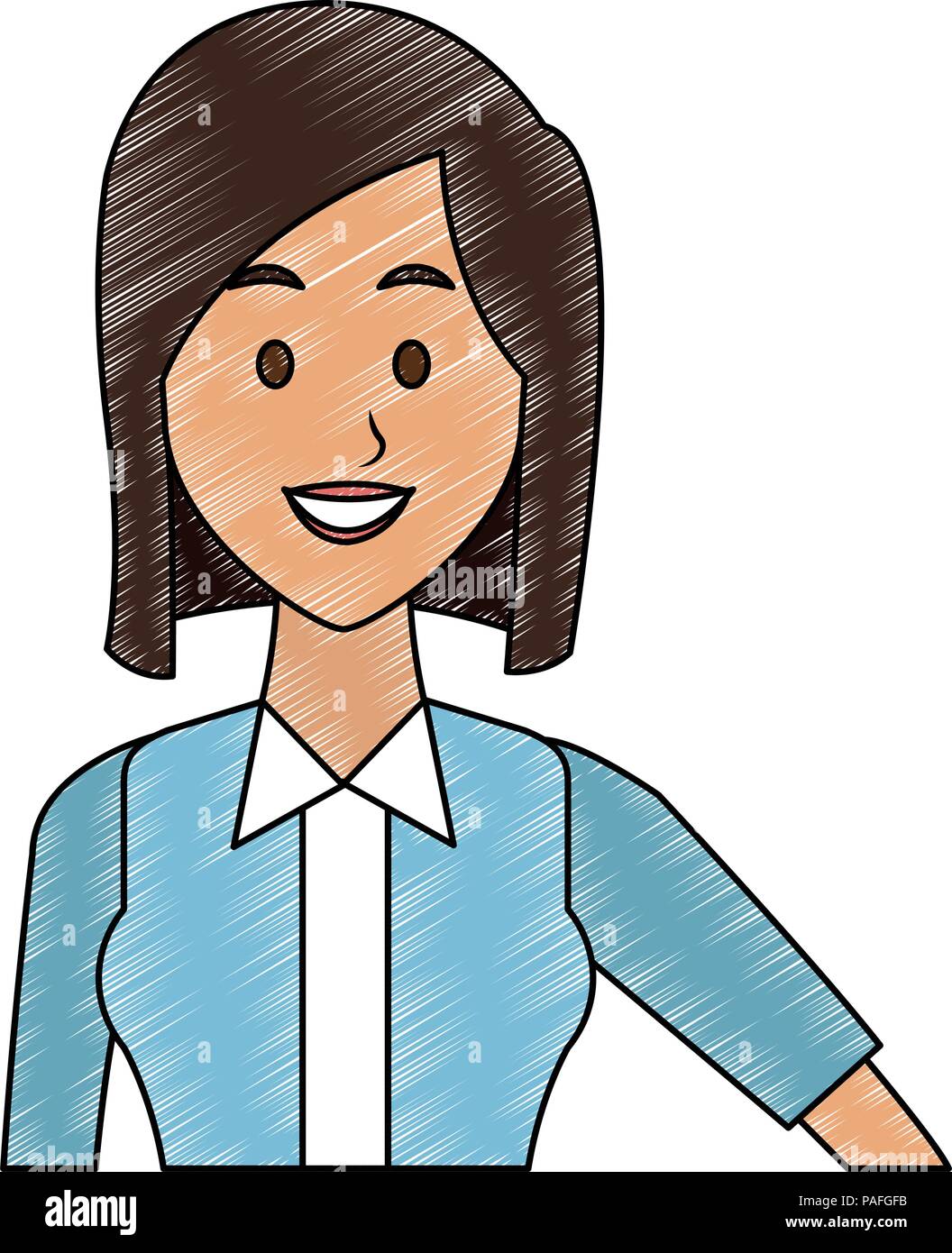 Executive businesswoman cartoon vector illustration graphic design ...