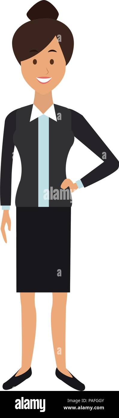 Executive businesswoman cartoon vector illustration graphic design ...