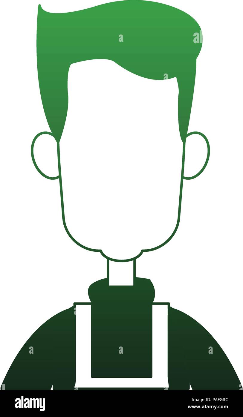 Farmer man profile cartoon vector illustration graphic design Stock ...