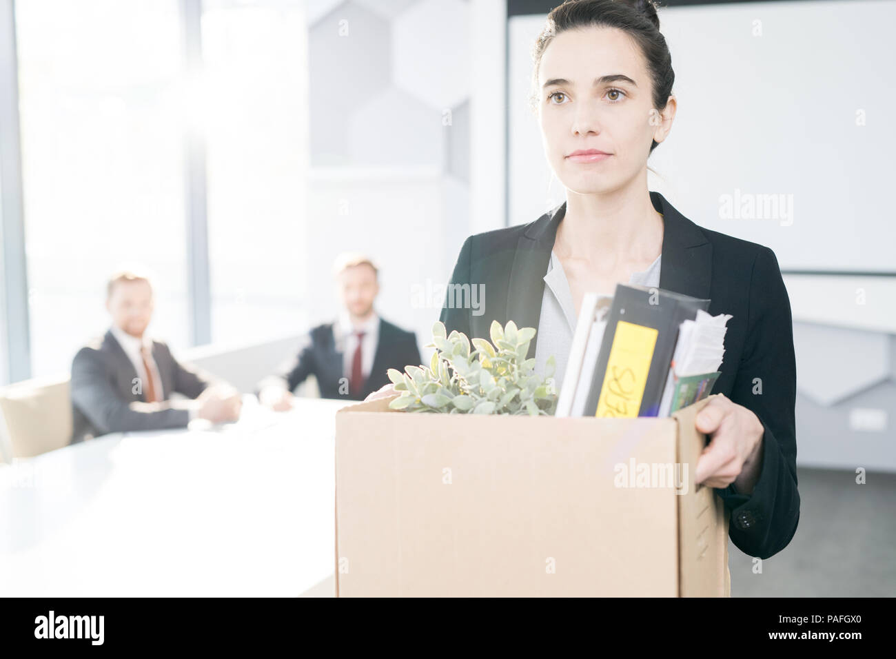 Young woman leaving for work hi-res stock photography and images - Alamy