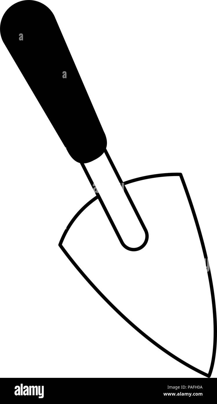 Spatula construction tool vector illustration graphic design Stock ...