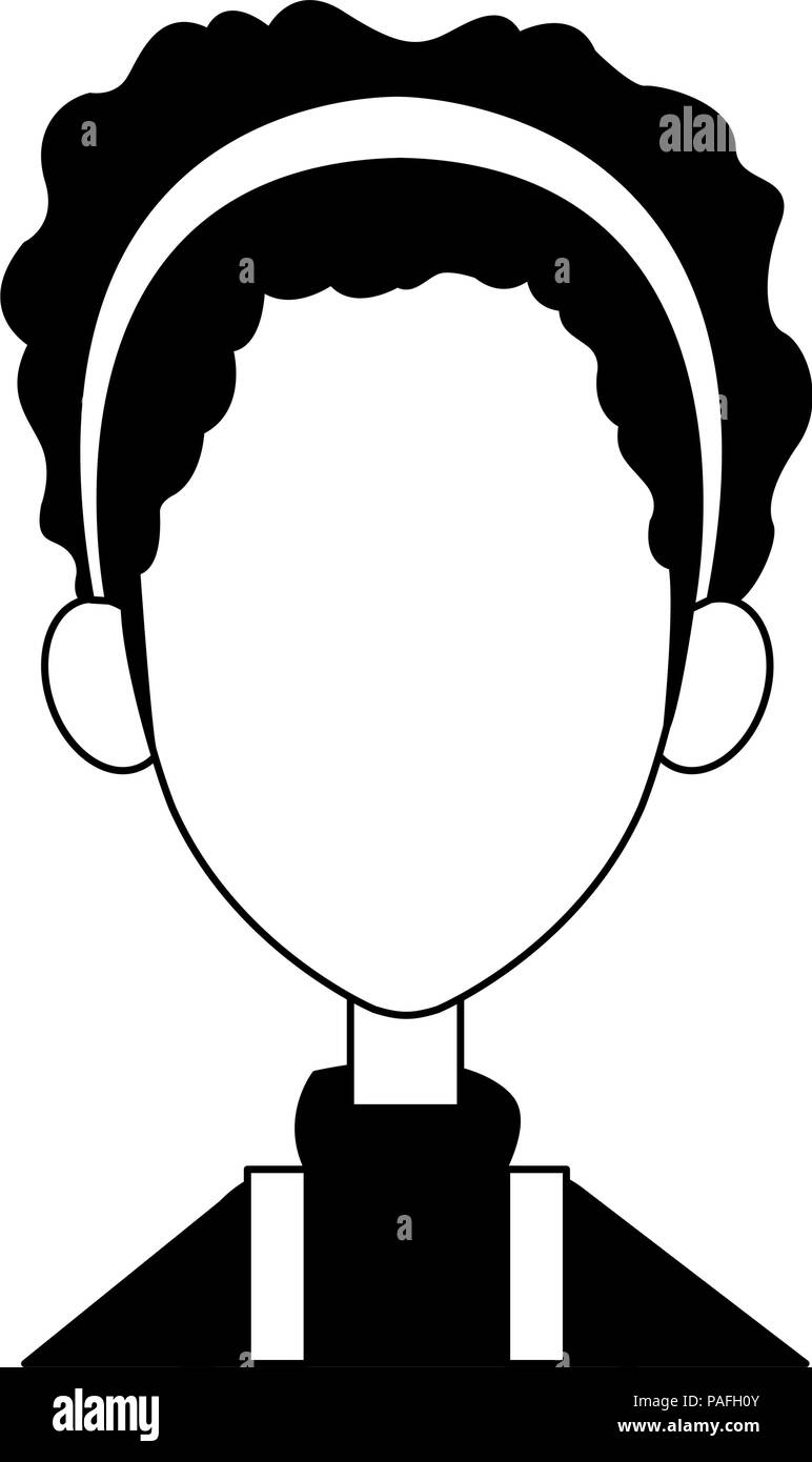 Woman Farmer Profile Cartoon Vector Illustration Graphic Design Stock