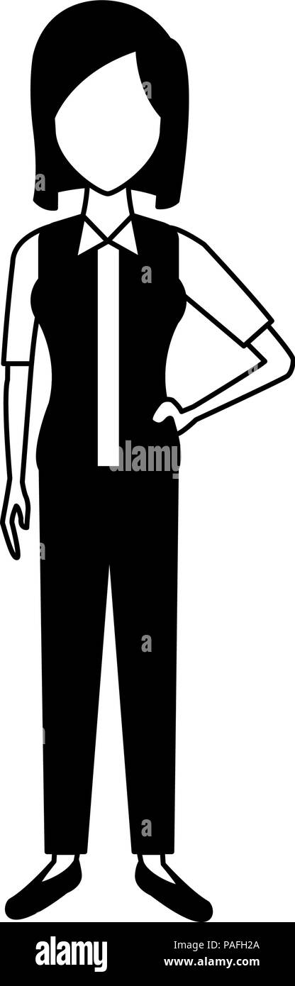 Executive businesswoman cartoon vector illustration graphic design ...
