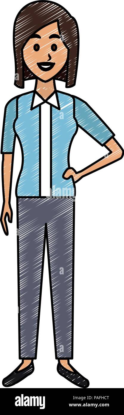 Executive businesswoman cartoon vector illustration graphic design ...