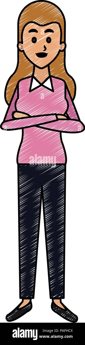 Executive businesswoman cartoon vector illustration graphic design ...