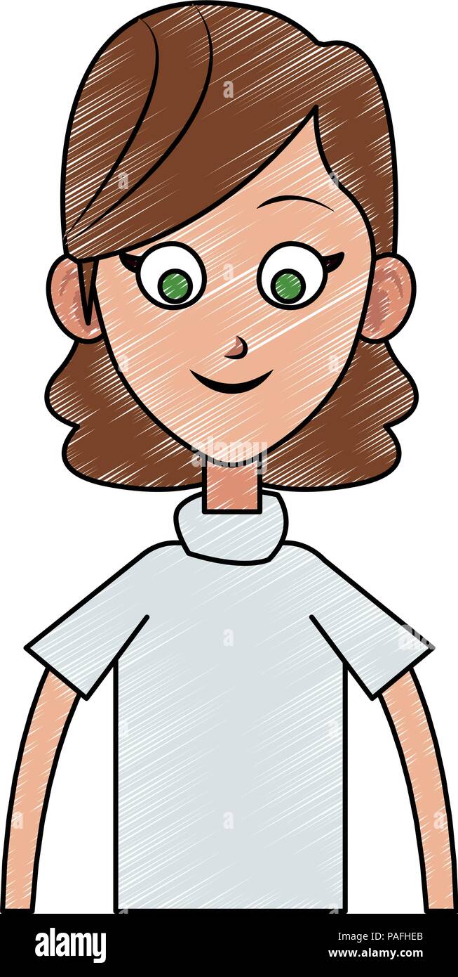 Young man cartoon profile vector illustration graphic design Stock ...