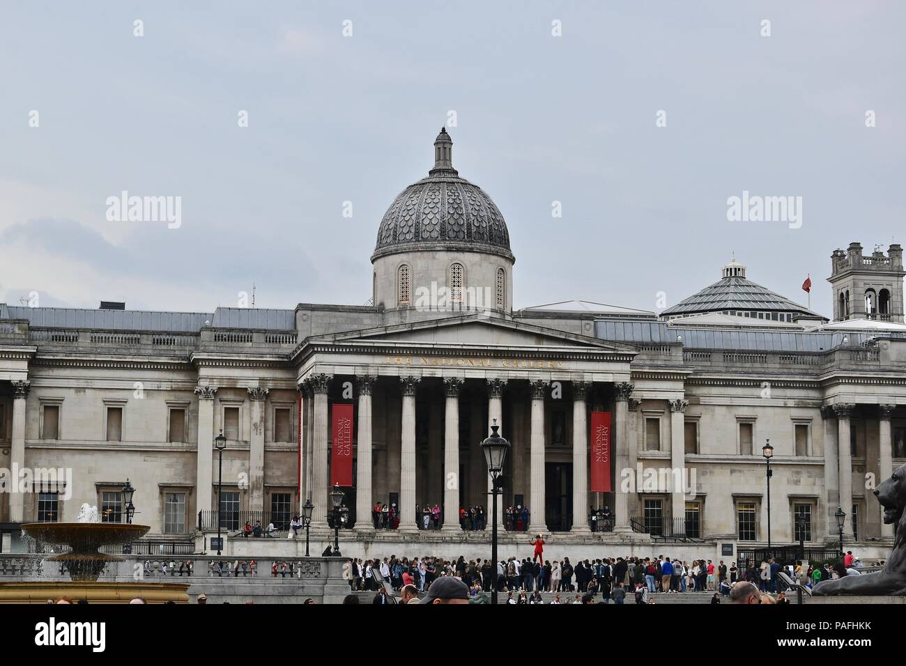 The National Gallery in Trafalgar Square, London, United Kingdom Stock ...