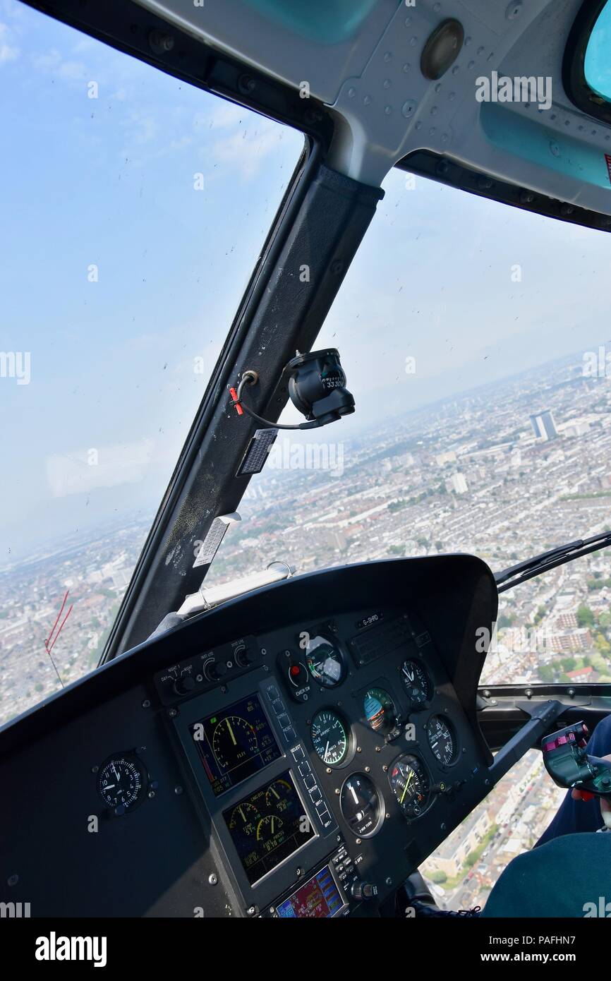 A view of the city of London, England, United Kingdom, seen from above ...