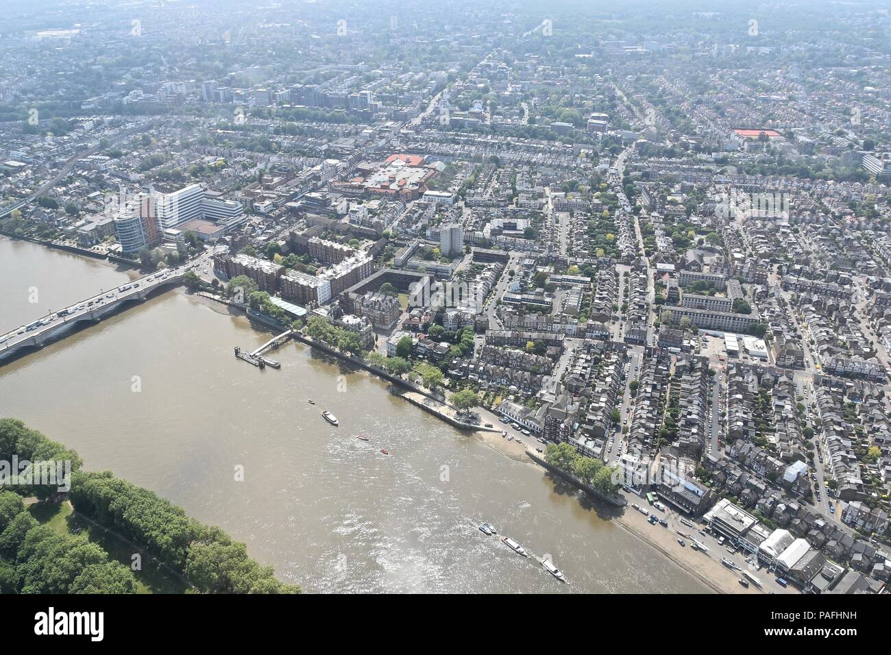 A view of the city of London, England, United Kingdom, seen from above ...