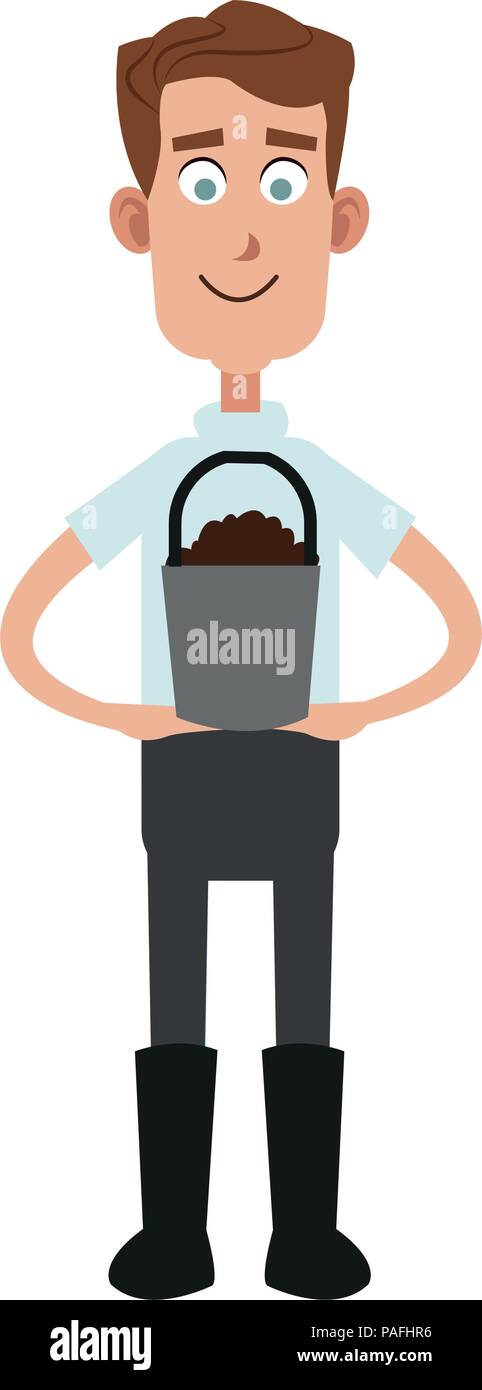 Farmer man cartoon Stock Vector Image & Art - Alamy
