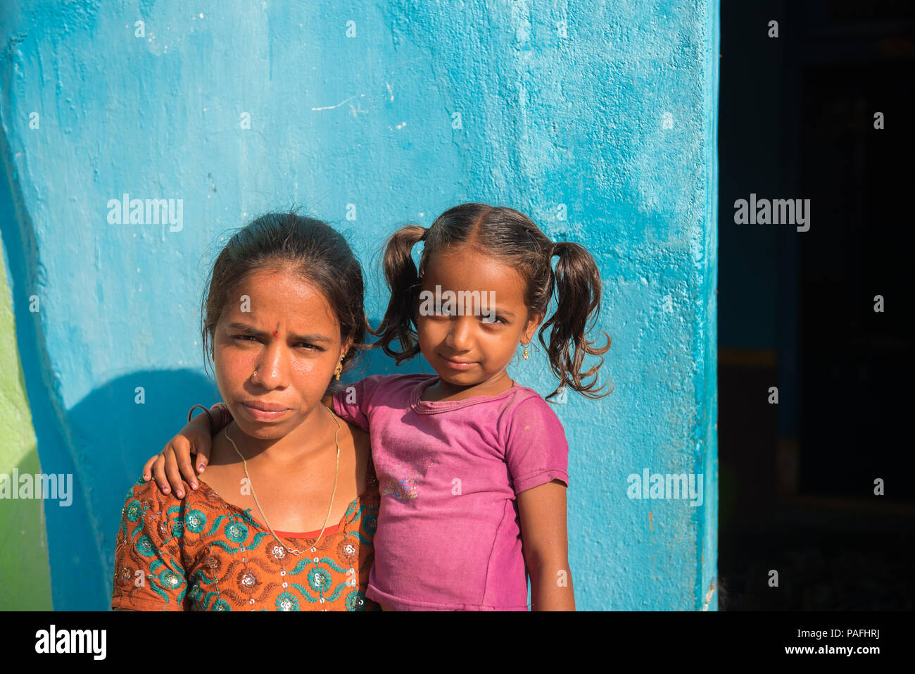 Indian sad face children hi-res stock photography and images - Alamy