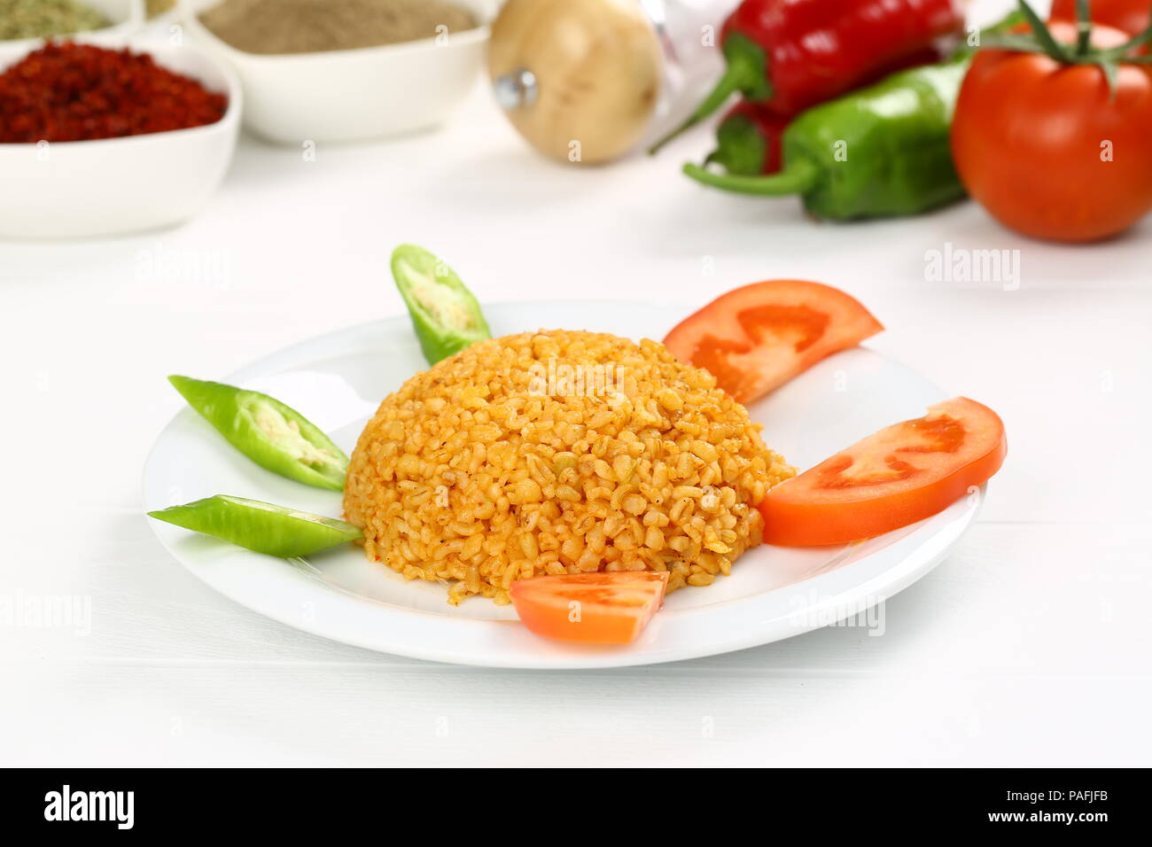 Plain pilau plate hi-res stock photography and images - Alamy