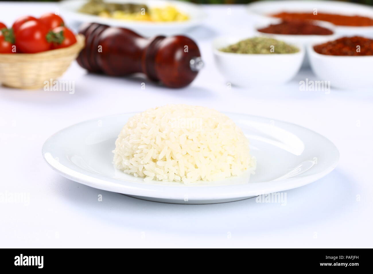 Plain pilau plate hi-res stock photography and images - Alamy