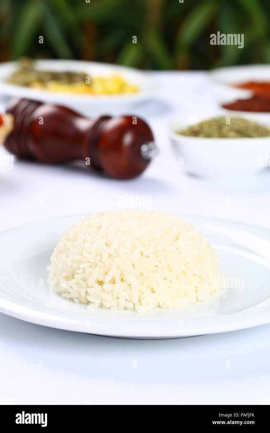 Plain pilau plate hi-res stock photography and images - Alamy