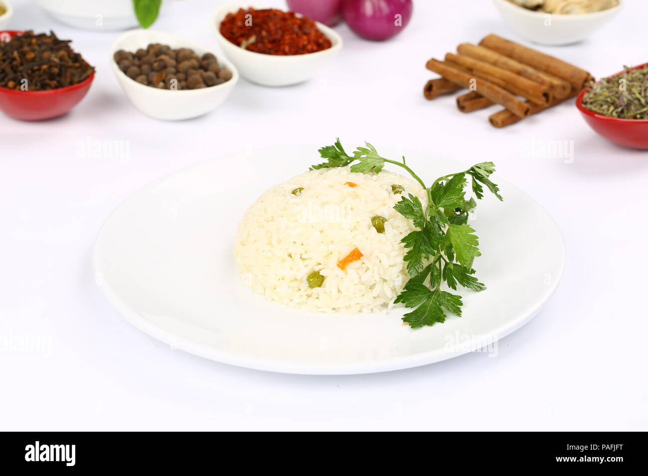 Plain pilau plate hi-res stock photography and images - Alamy