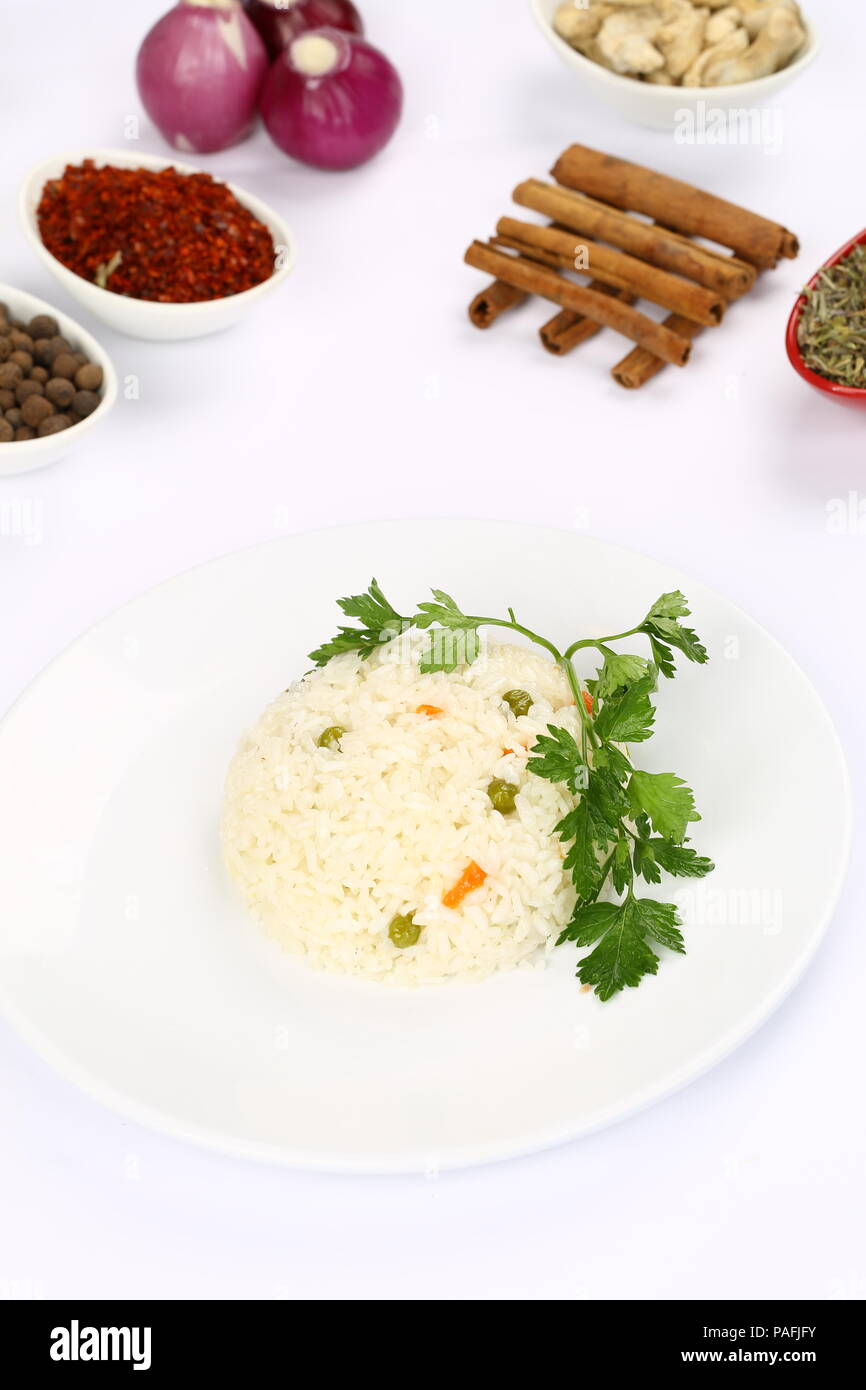 Plain pilau plate hi-res stock photography and images - Alamy