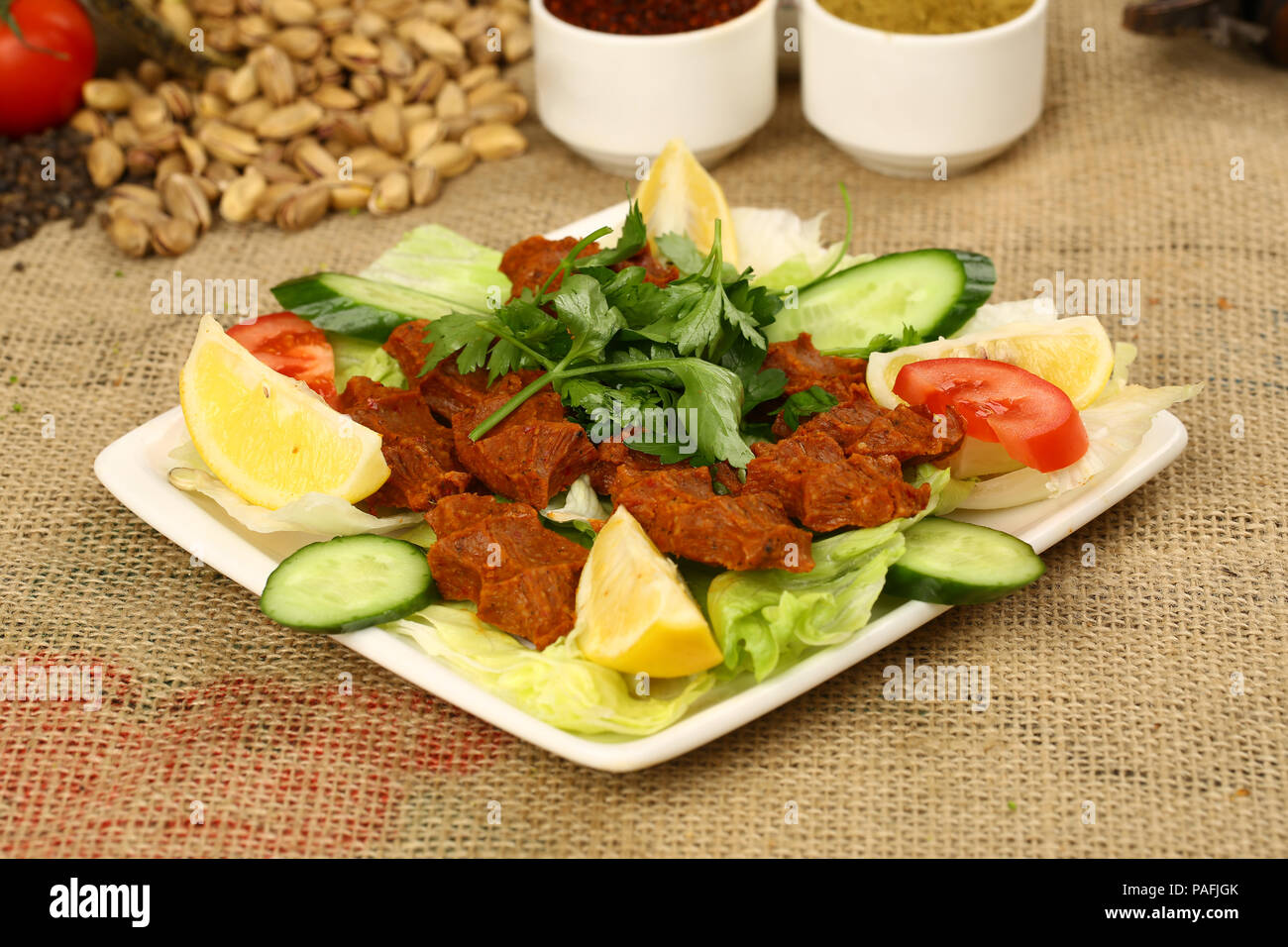 Turkish raw meatball cig hi-res stock photography and images - Alamy