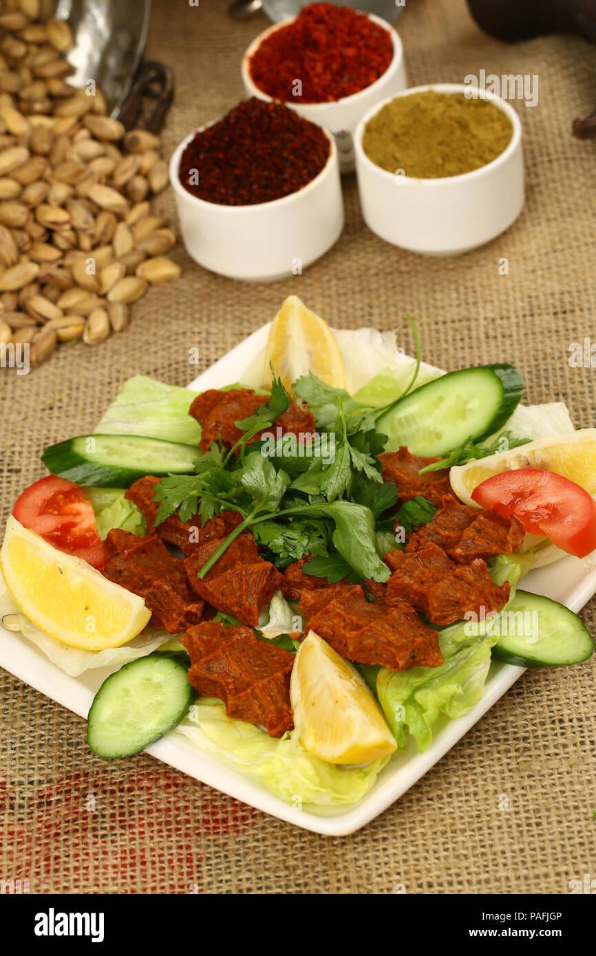 Turkish raw meatball cig hi-res stock photography and images - Alamy