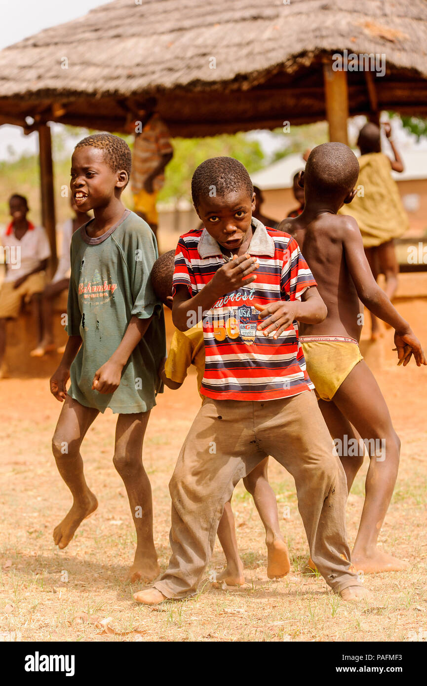 ACCRA, GHANA - MARCH 6, 2012: Unidentified Ghanaian children play ...