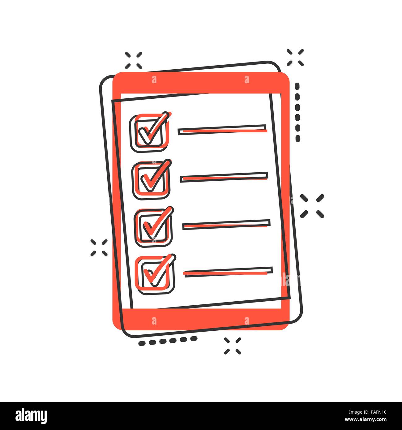 Checklist cartoon hi-res stock photography and images - Alamy