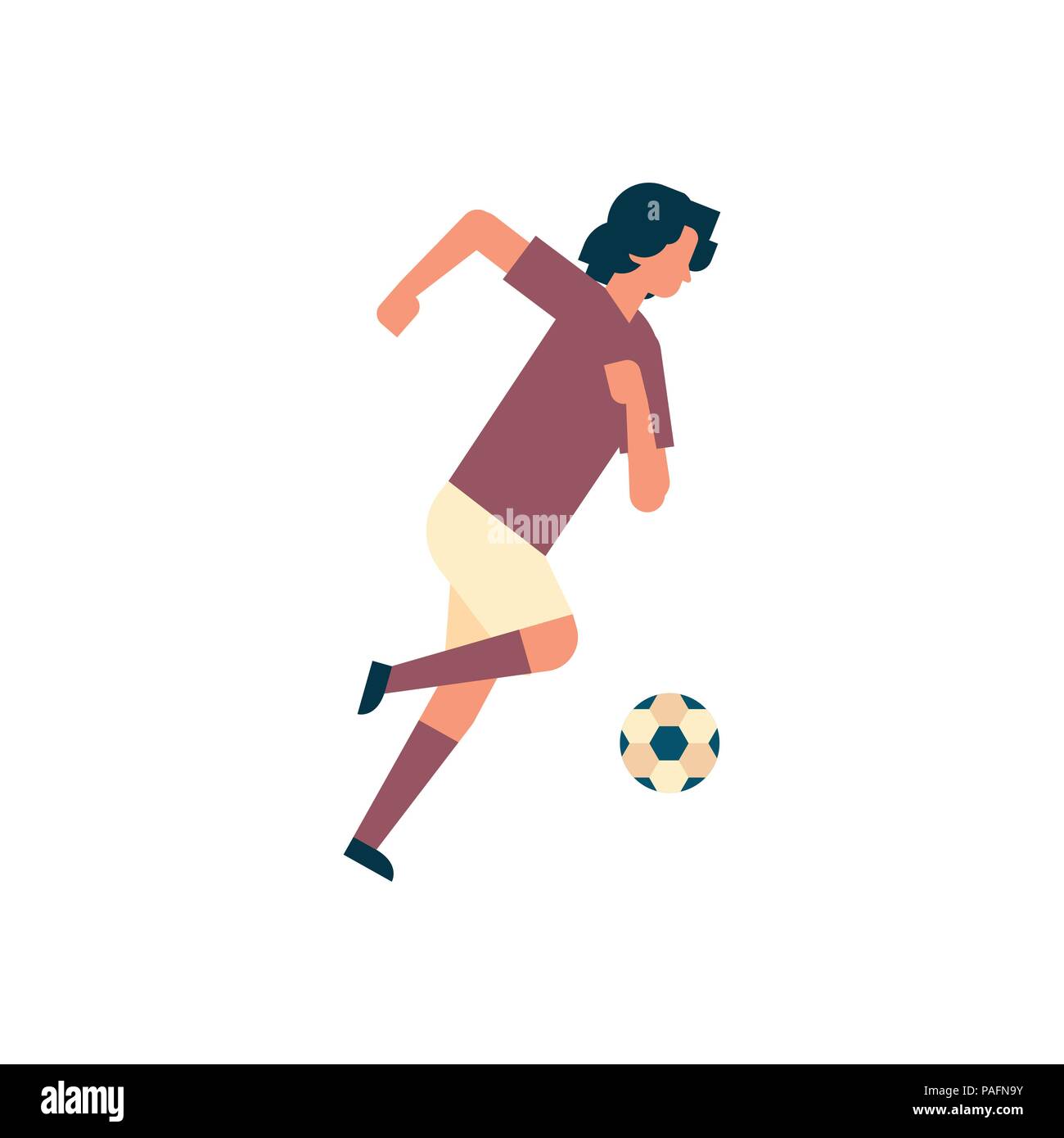 Free kick action football Stock Vector Images - Alamy