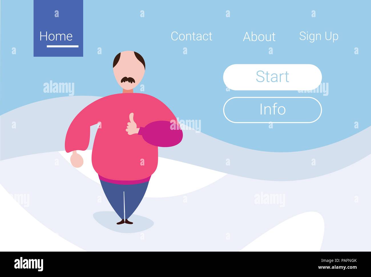 man silhouette standing pose thumb up background male cartoon character ...