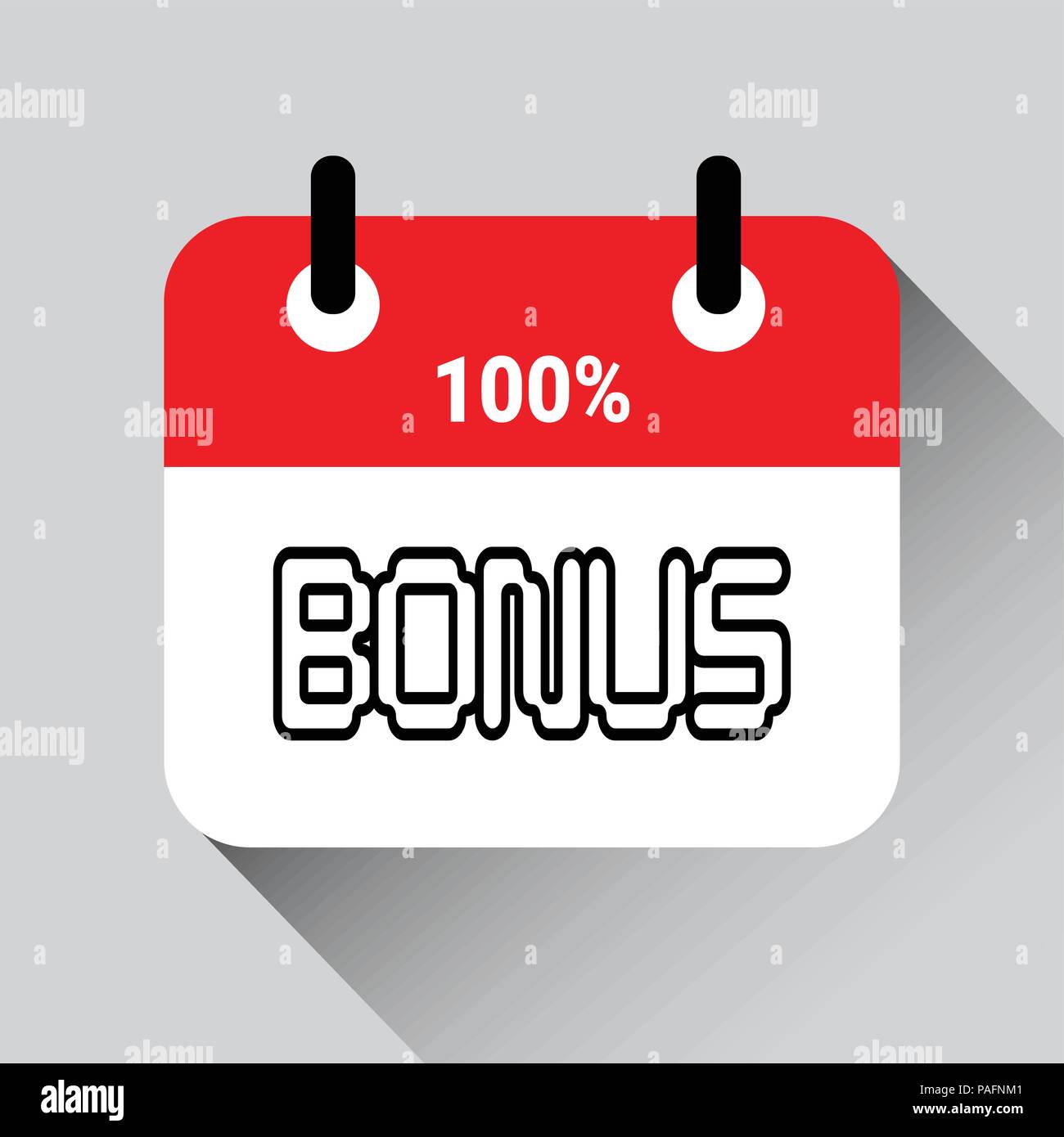 bonus lettering calendar day background icon sticker badge logo design ...