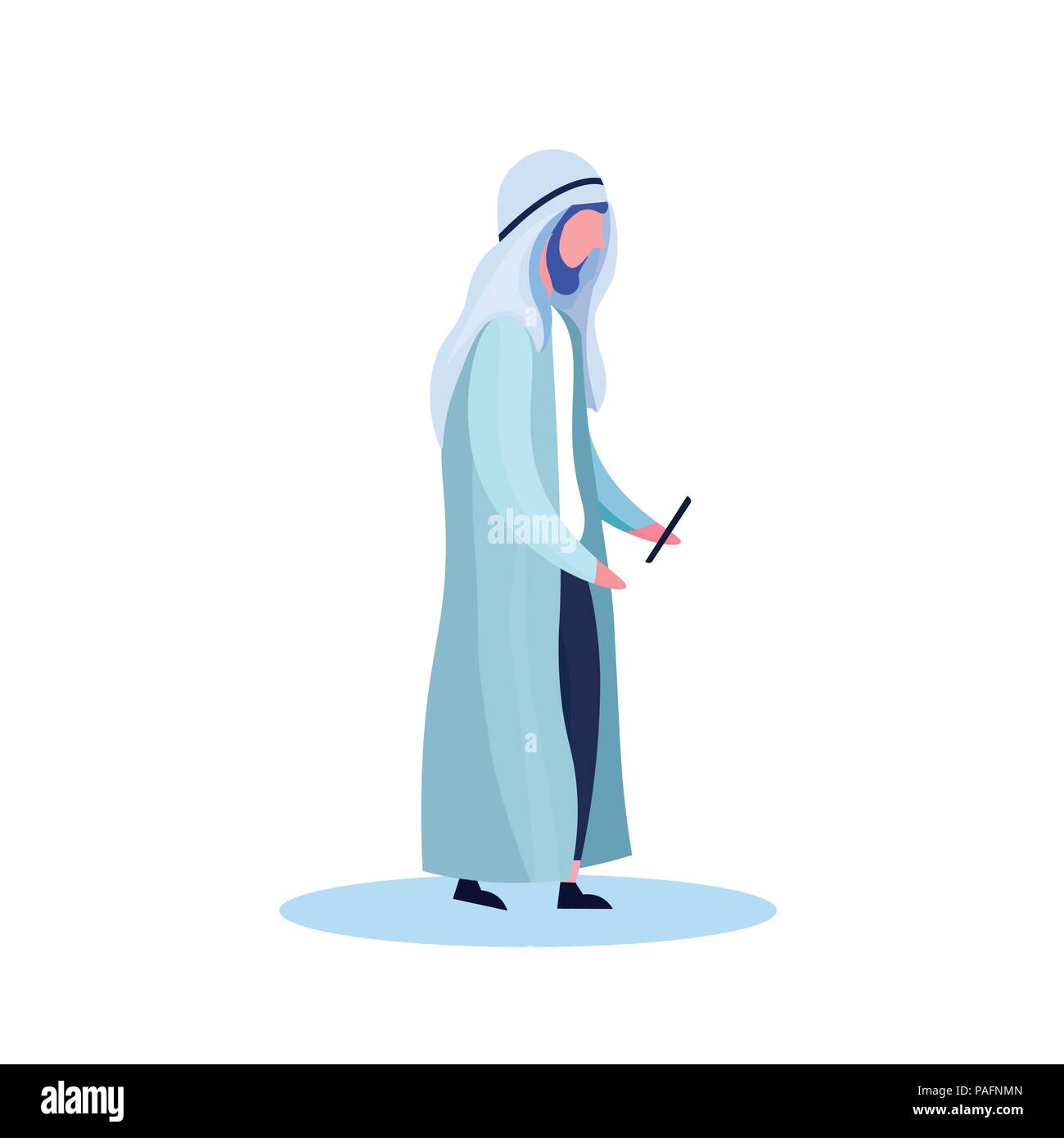 arab man profile isolated using smartphone male cartoon character full ...