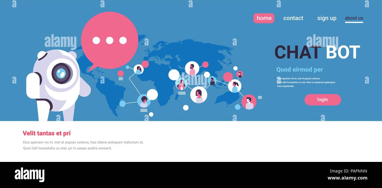 Chat bot faces hi-res stock photography and images - Alamy