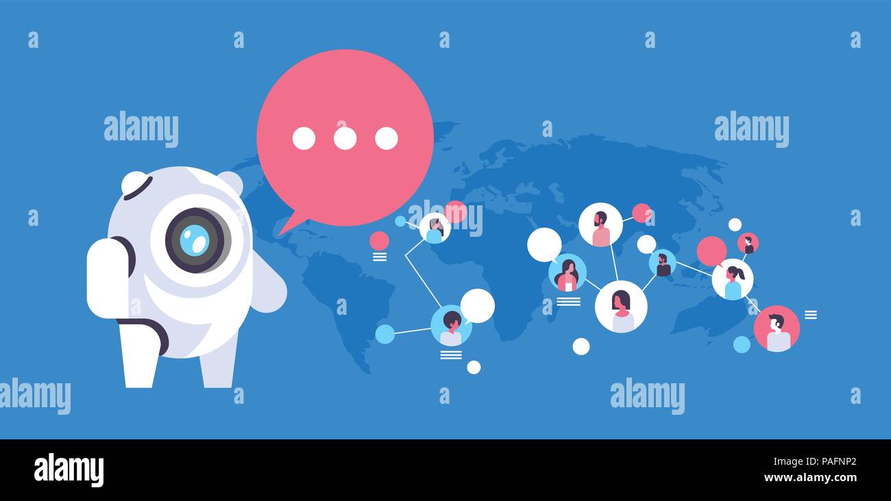 Chat bot faces hi-res stock photography and images - Alamy