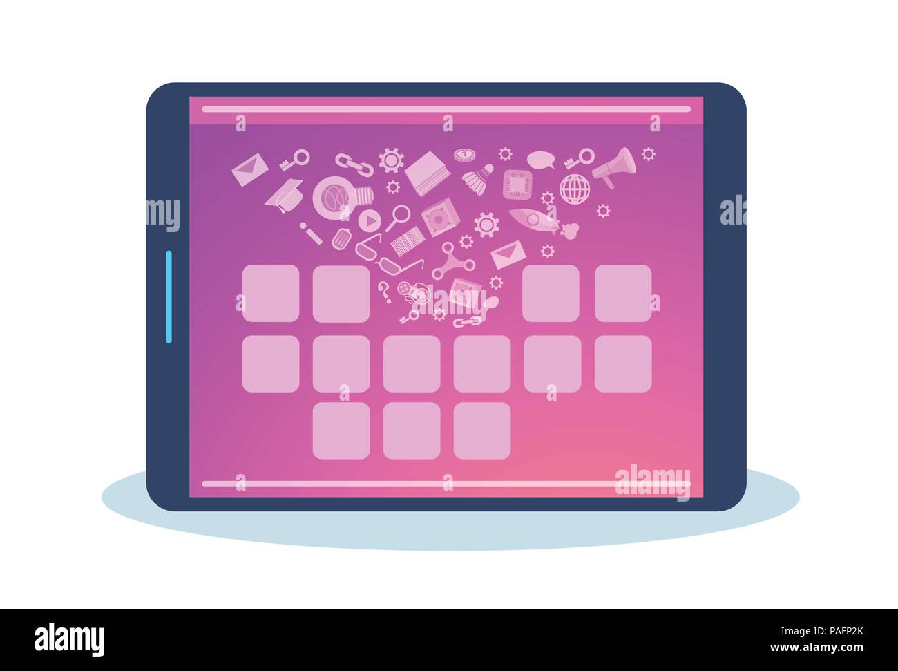 mobile social media icons application interface screen concept for ...