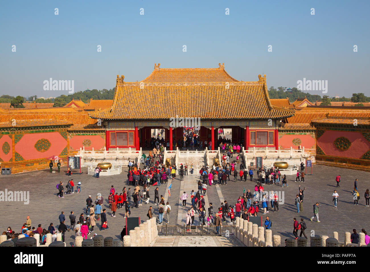BEIJING, CHINA - OCTOBER 14, 2017: The Forbidden City (Palace museum ...