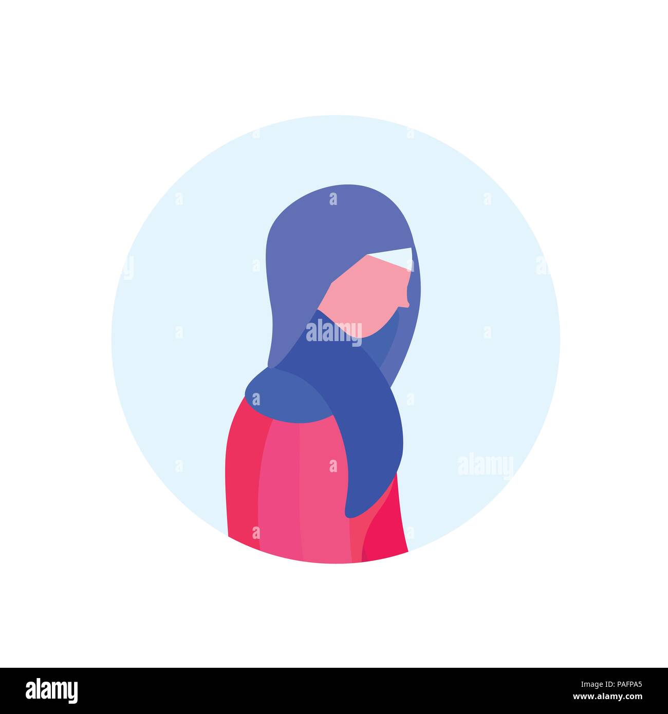 arab woman profile isolated avatar female traditional clothes cartoon ...
