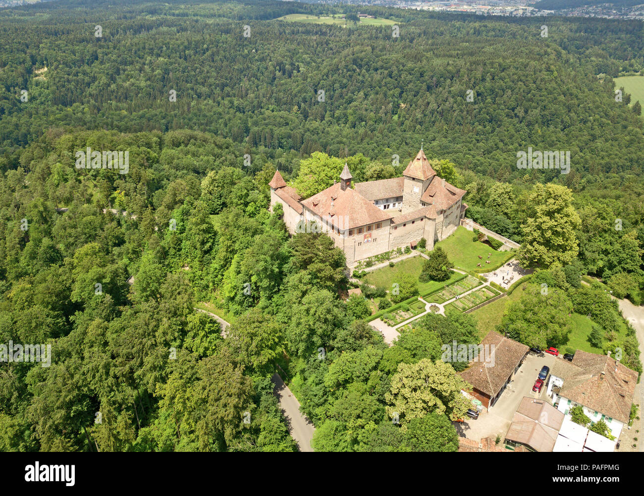 Kyburg castle located between Zurich and Winterthur, Switzerland Stock ...