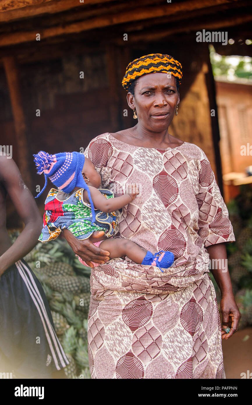 PORTO-NOVO, BENIN - MAR 8, 2012: Unidentified Beninese little beautiful ...