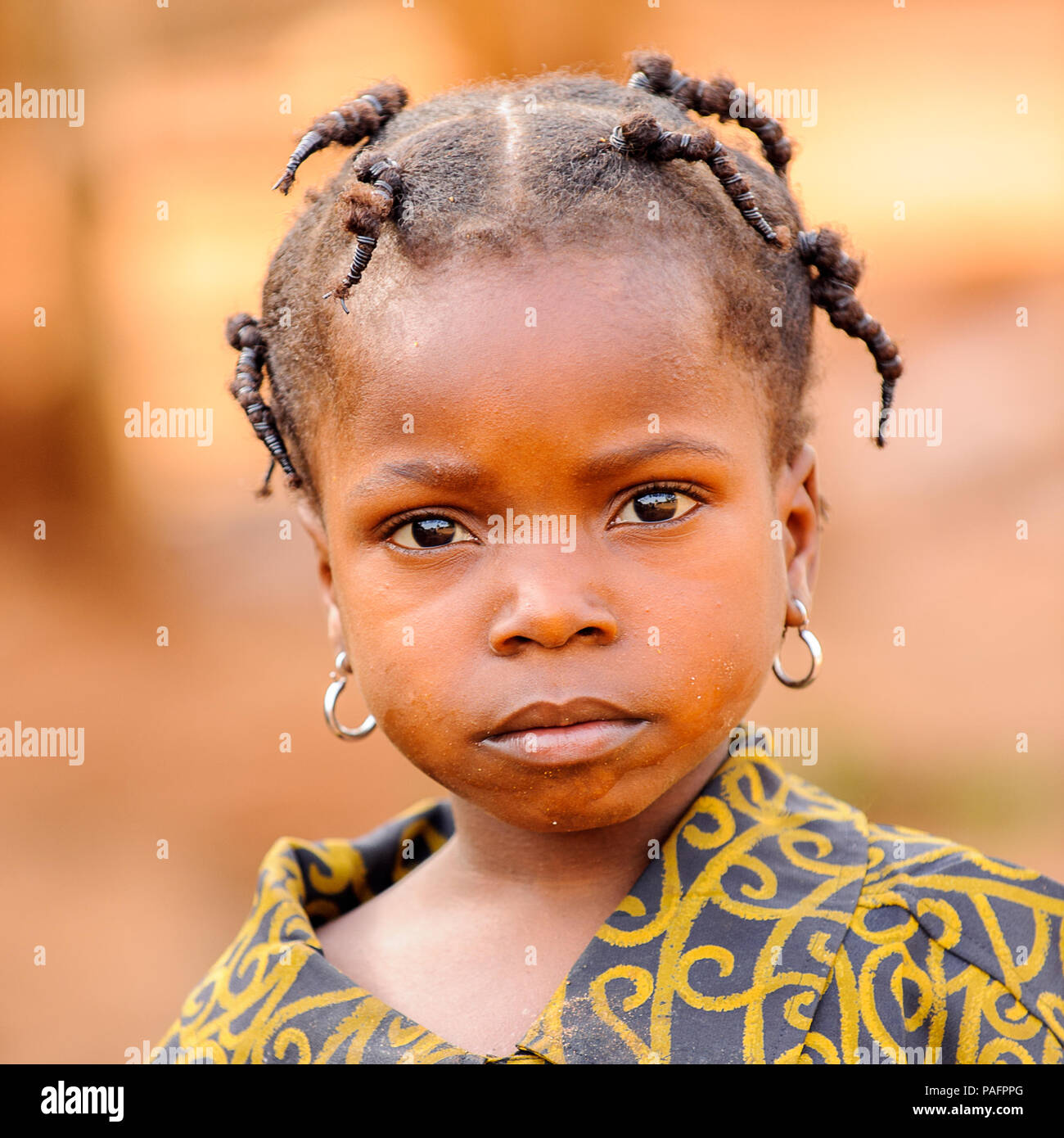 PORTO-NOVO, BENIN - MAR 8, 2012: Unidentified Beninese beautiful girl ...