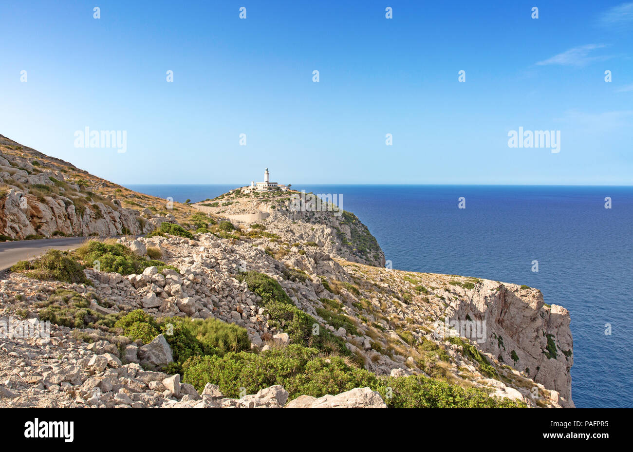 Famous "Cap de Formentor" (Formentor cape) on spanish island Mallorca ...