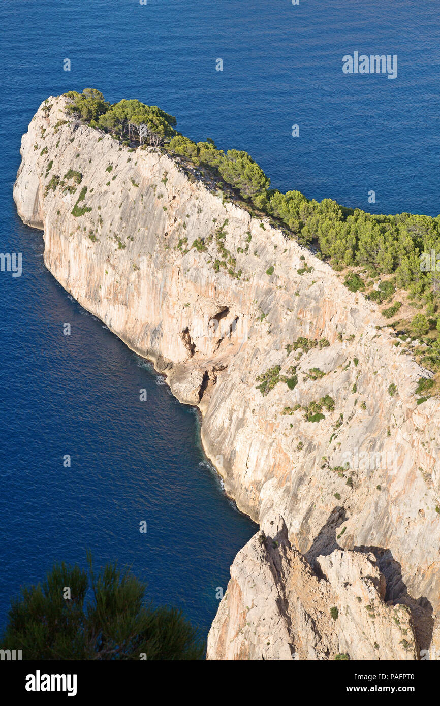 Famous "Cap de Formentor" (Formentor cape) on spanish island Mallorca ...