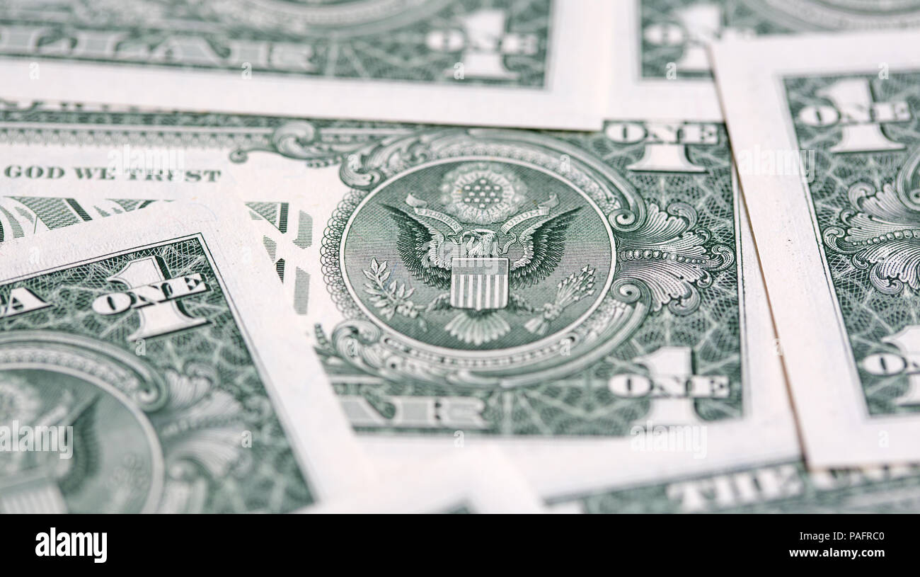 US 1 dollar banknote collection Stock Photo - Alamy