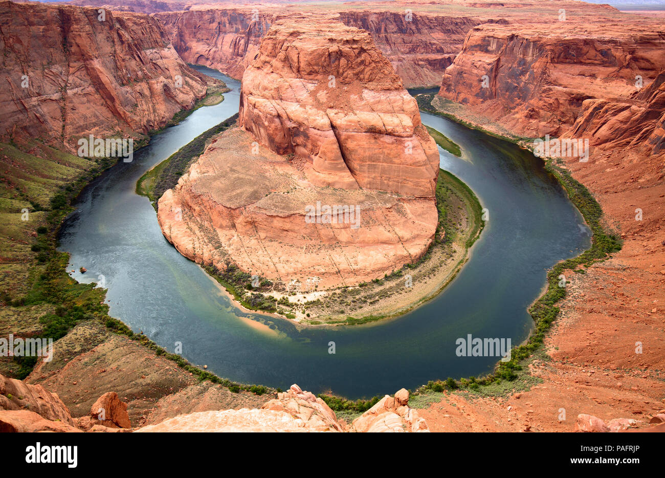 Famous Horseshoe canyon formation near Page, Arizona Stock Photo - Alamy