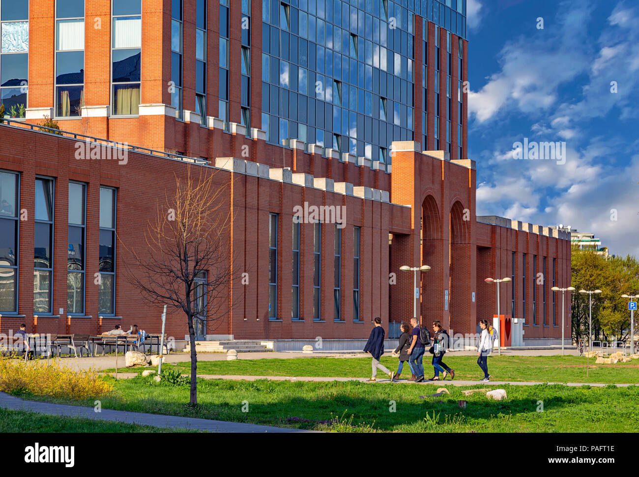 Building of the Faculty of science in Lagymanyos campus of the Eotvos Lorand University (ELTE ...