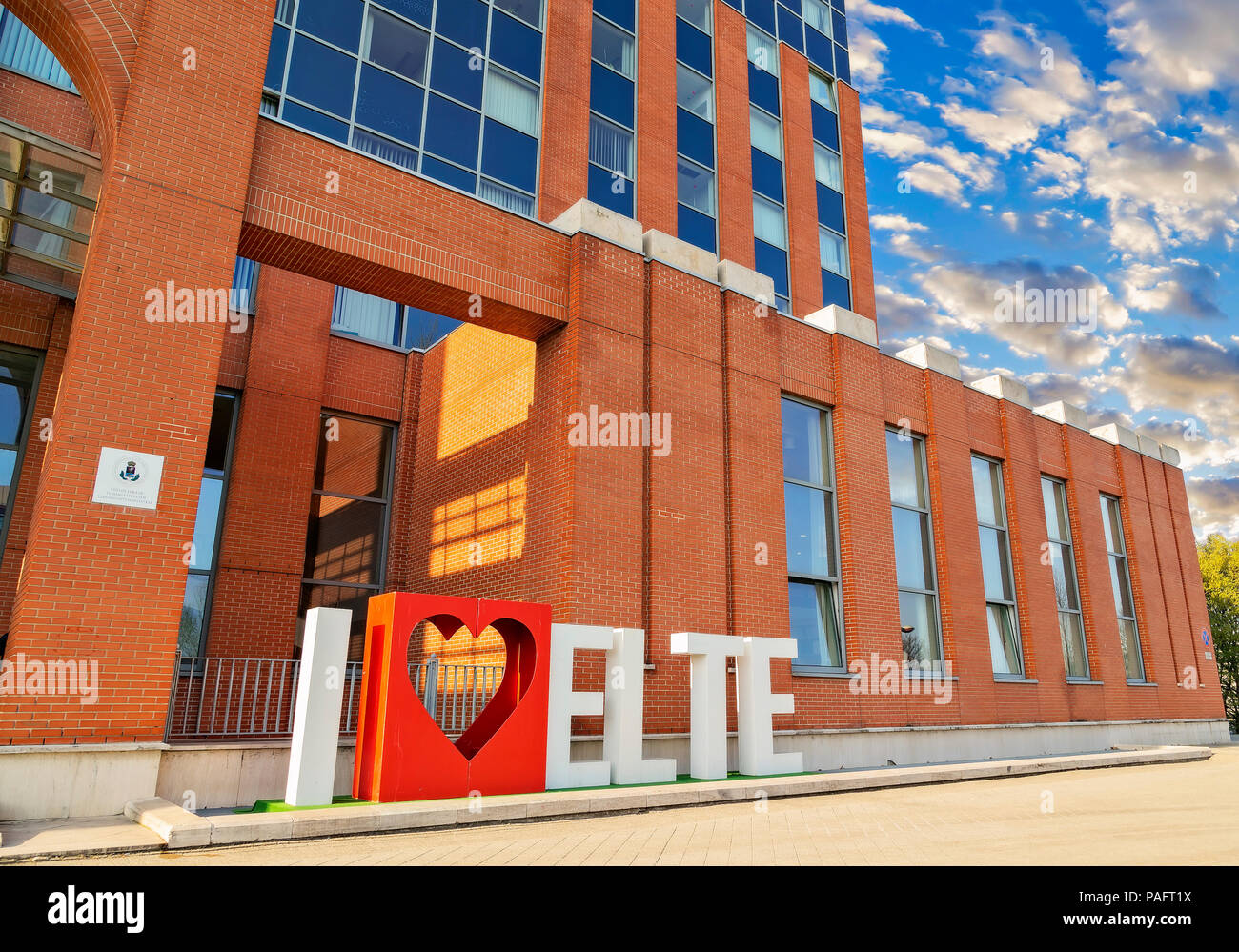 Building of the Faculty of Sciences of Eotvos Lorand University (ELTE ...