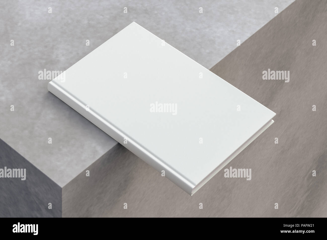 Blank vertical book on the edge. Isolated with clipping path around ...