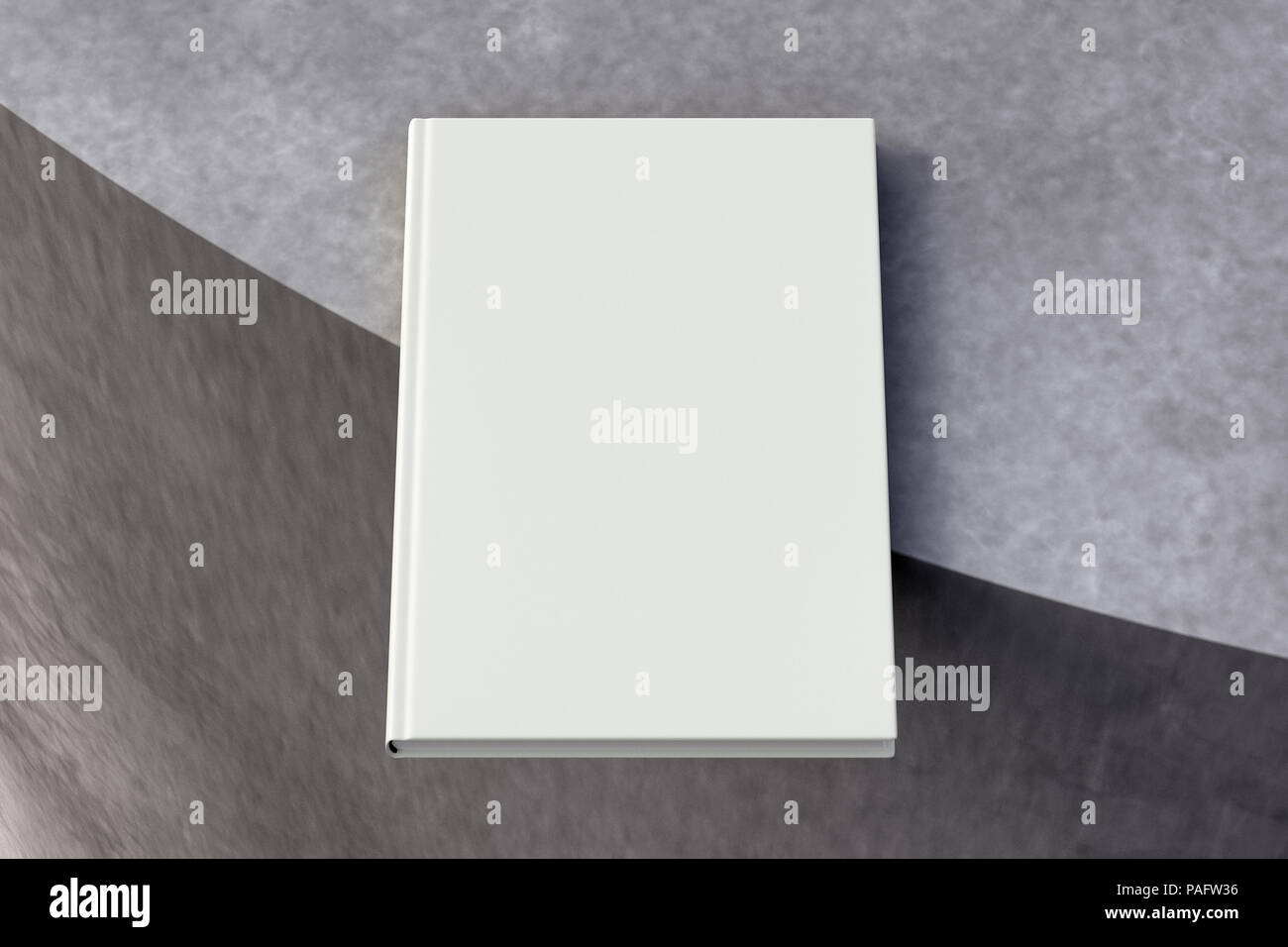 Blank vertical book on the edge. Isolated with clipping path around ...