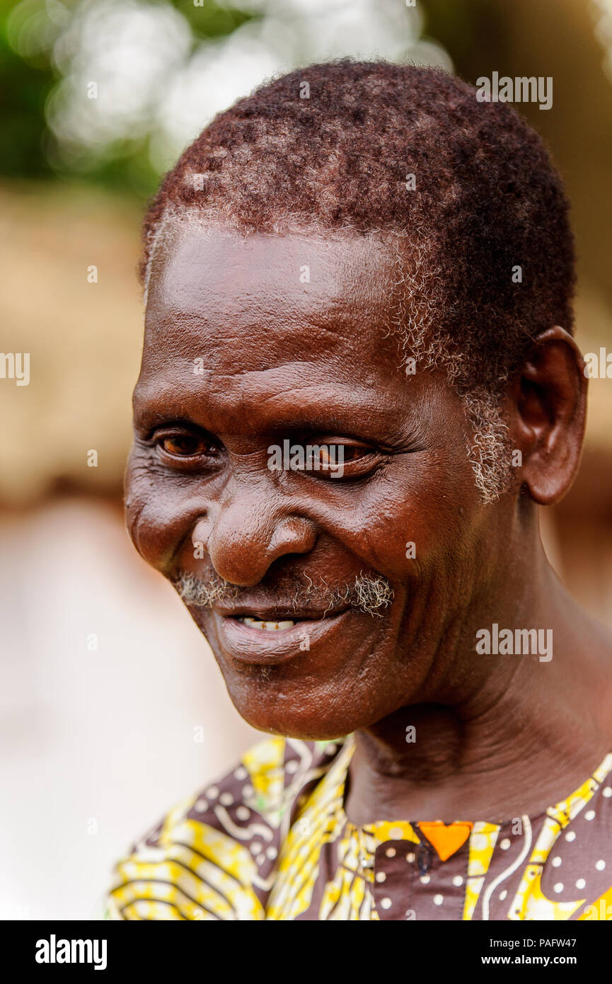 PORTO-NOVO, BENIN - MAR 10, 2012: Unidentified Beninese local man with ...