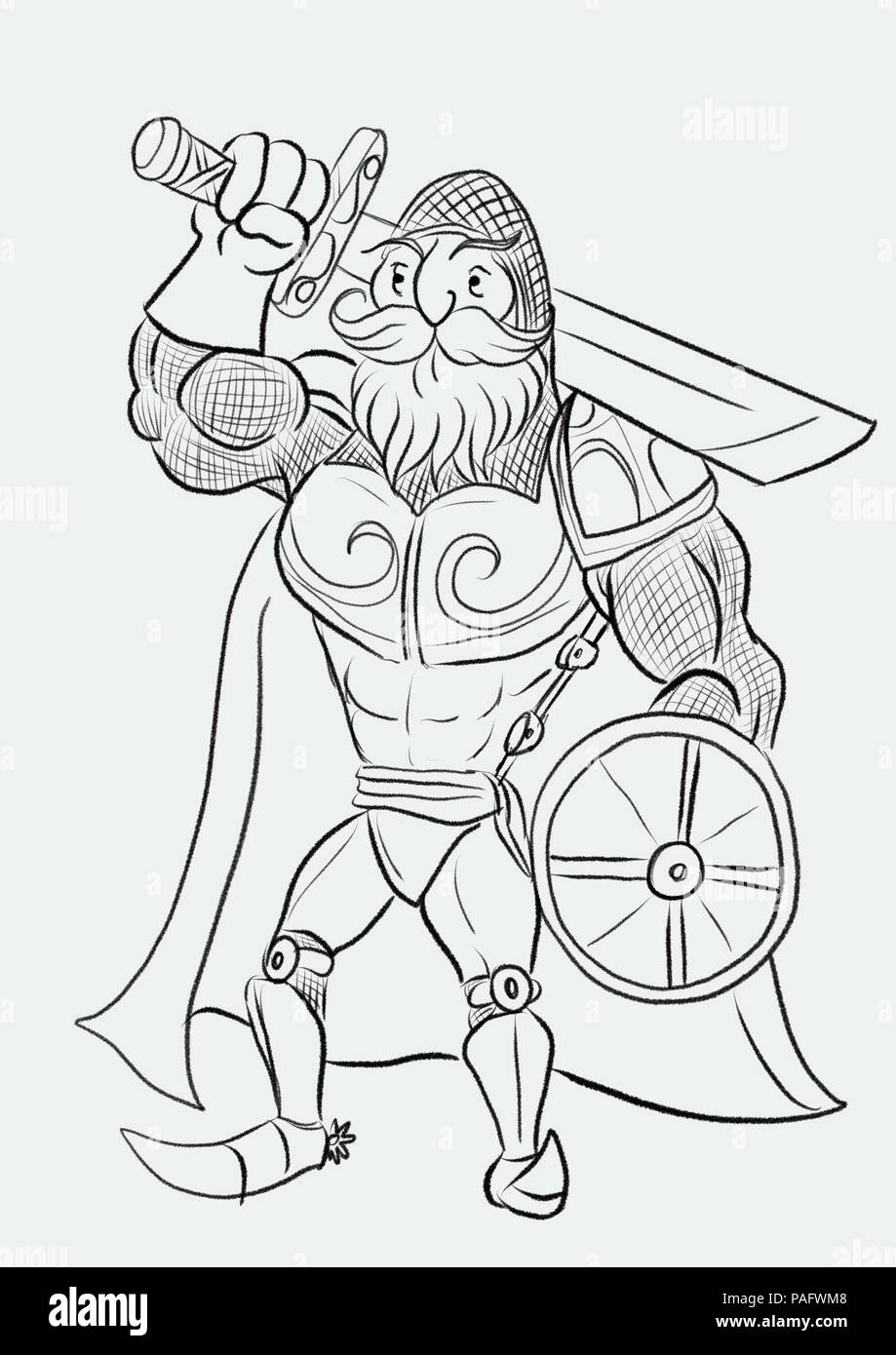 fantasy knight illustration Stock Photo - Alamy