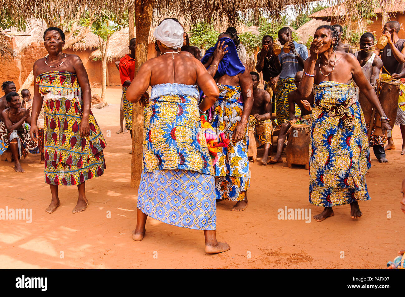 West African People Dancing