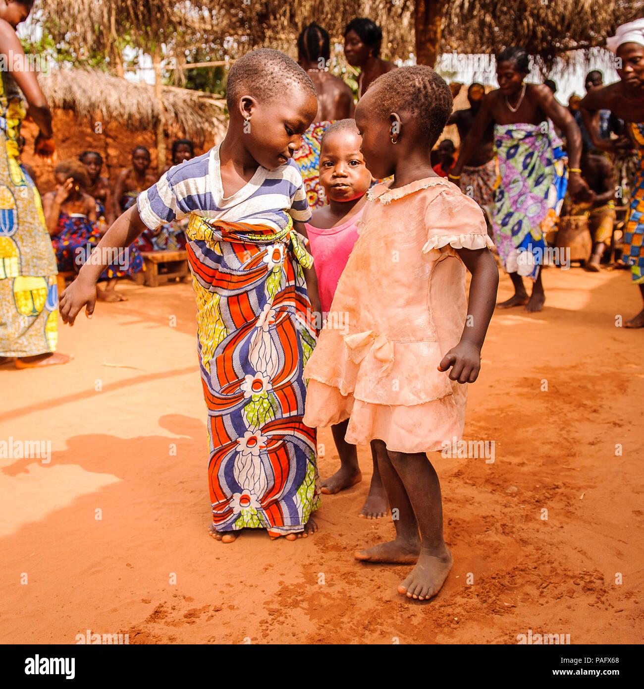 KARA, TOGO - MAR 11, 2012: Unidentified Togolese children in ...