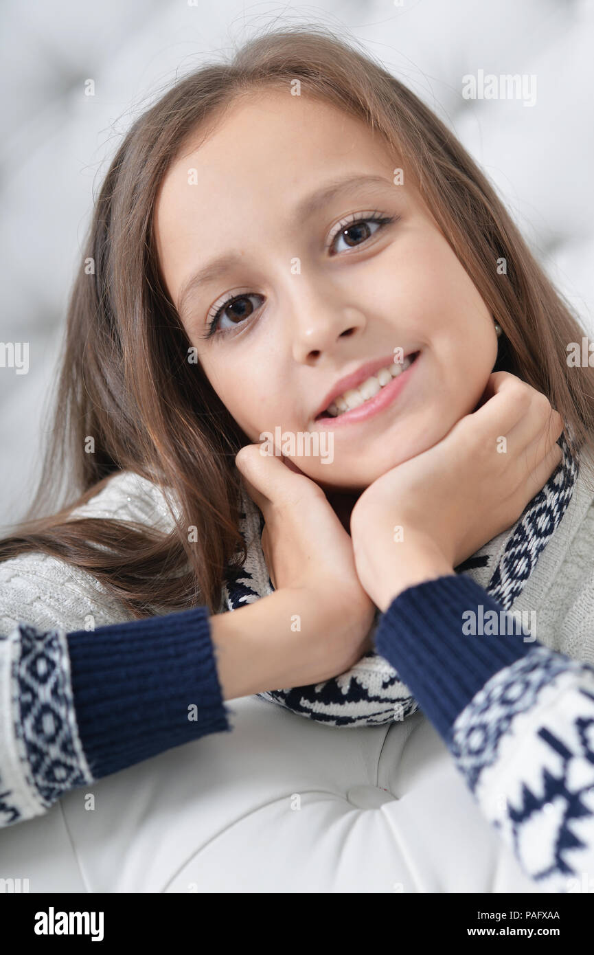 portrait of cute girl posing Stock Photo - Alamy